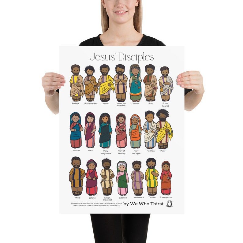 Historically Accurate Jesus' Disciples Poster, Female Disciples, 12 ...