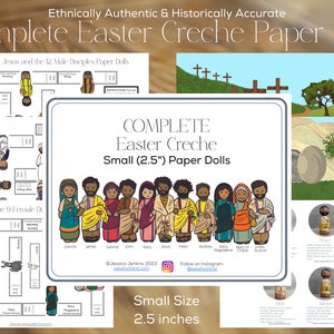 Historically Accurate Easter Creche Paper Dolls, Resurrection ...