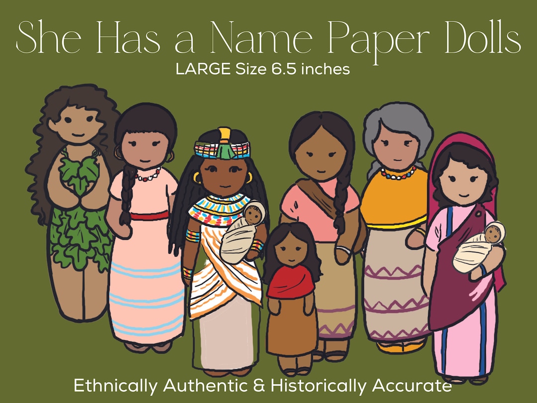 She Has a Name Paper Dolls (LARGE), Exodus Paper Dolls, Women of the ...