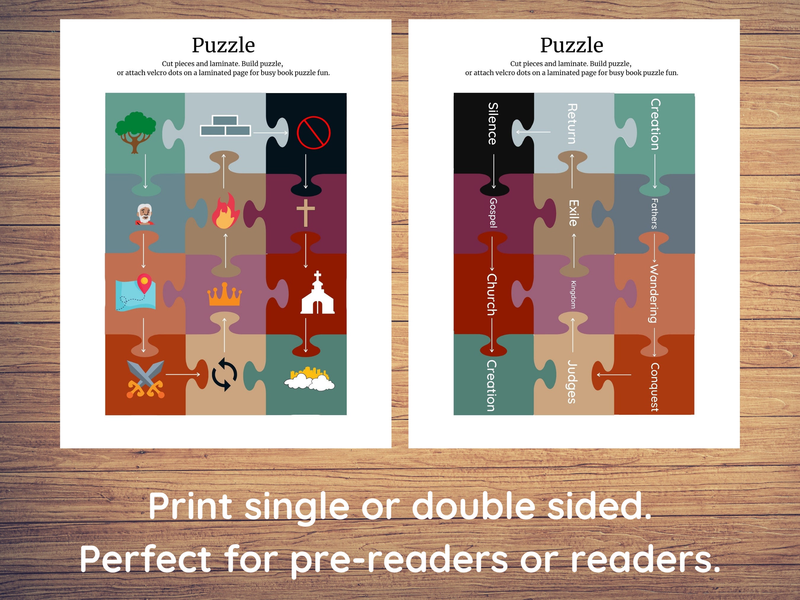 Bible Puzzle, Bible Story Path, Bible Busy Book, God's Big Story ...