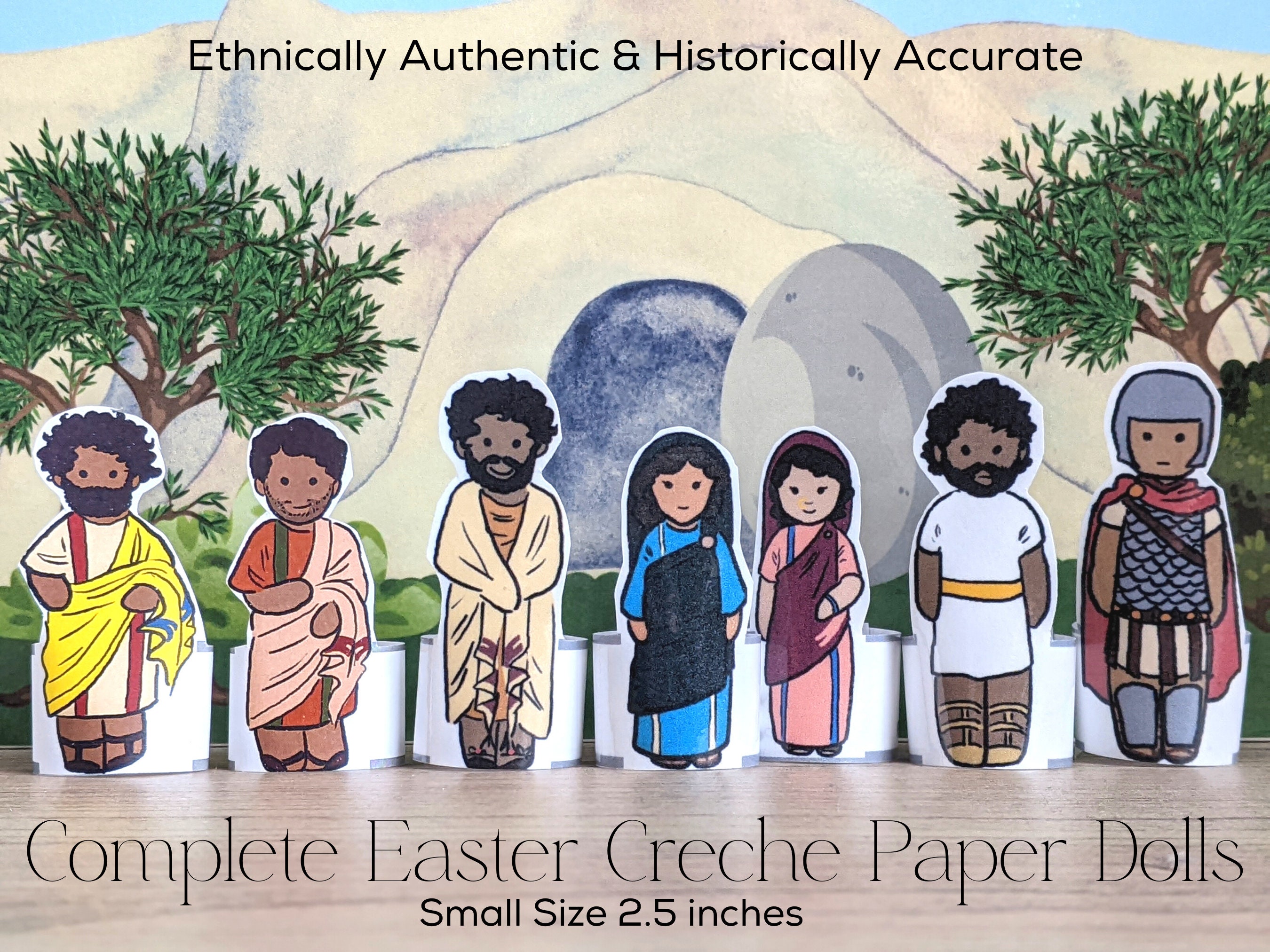 Historically Accurate Easter Creche Paper Dolls, Resurrection ...