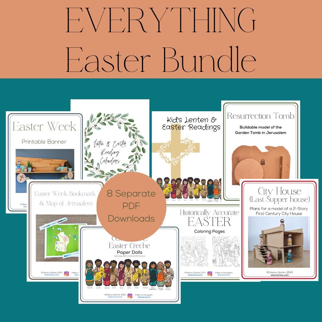 Everything Easter Bible Bundle, Calendar, Bible Journaling, Lent ...