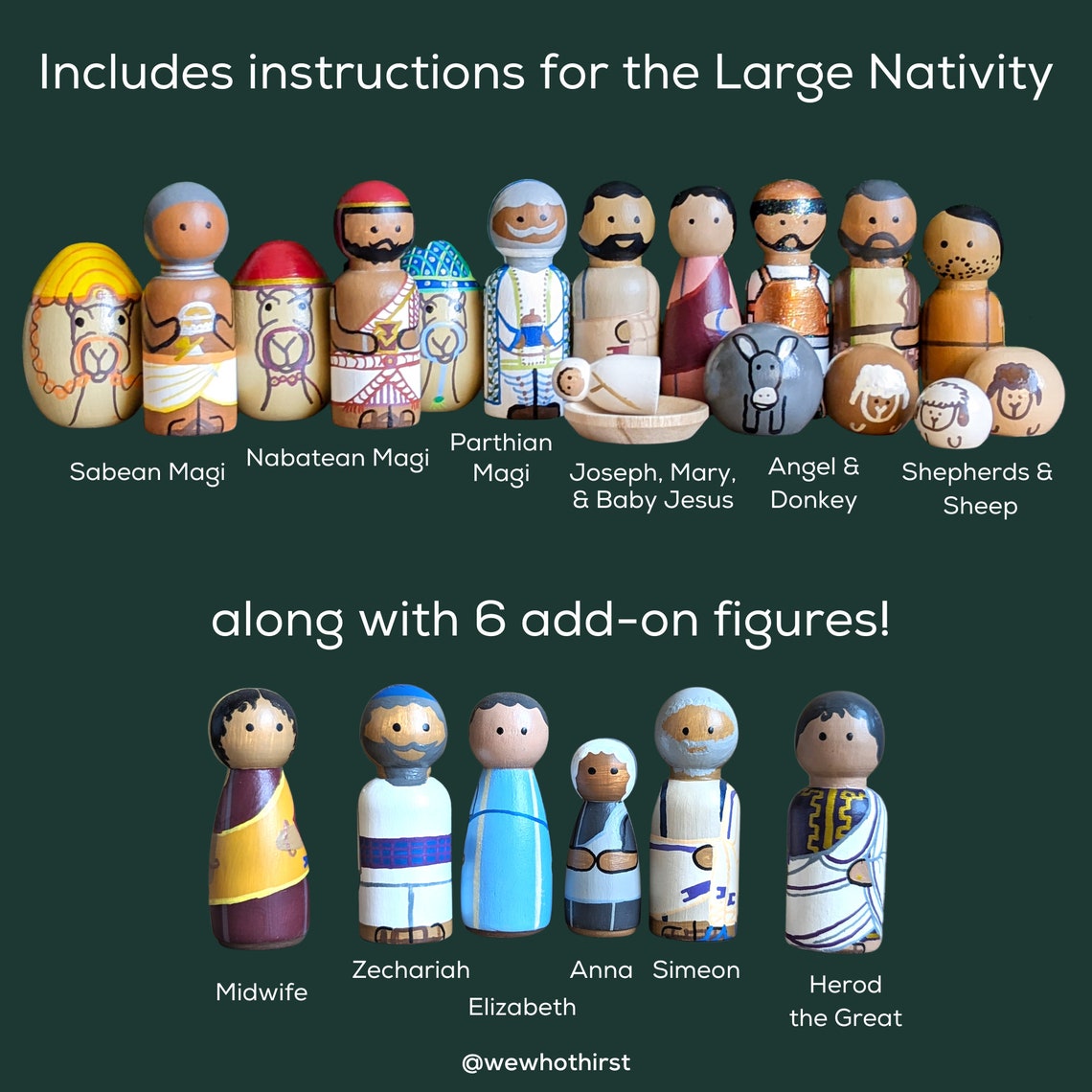 DIY Nativity Painting Guide, Historically Accurate Nativity, Christmas ...