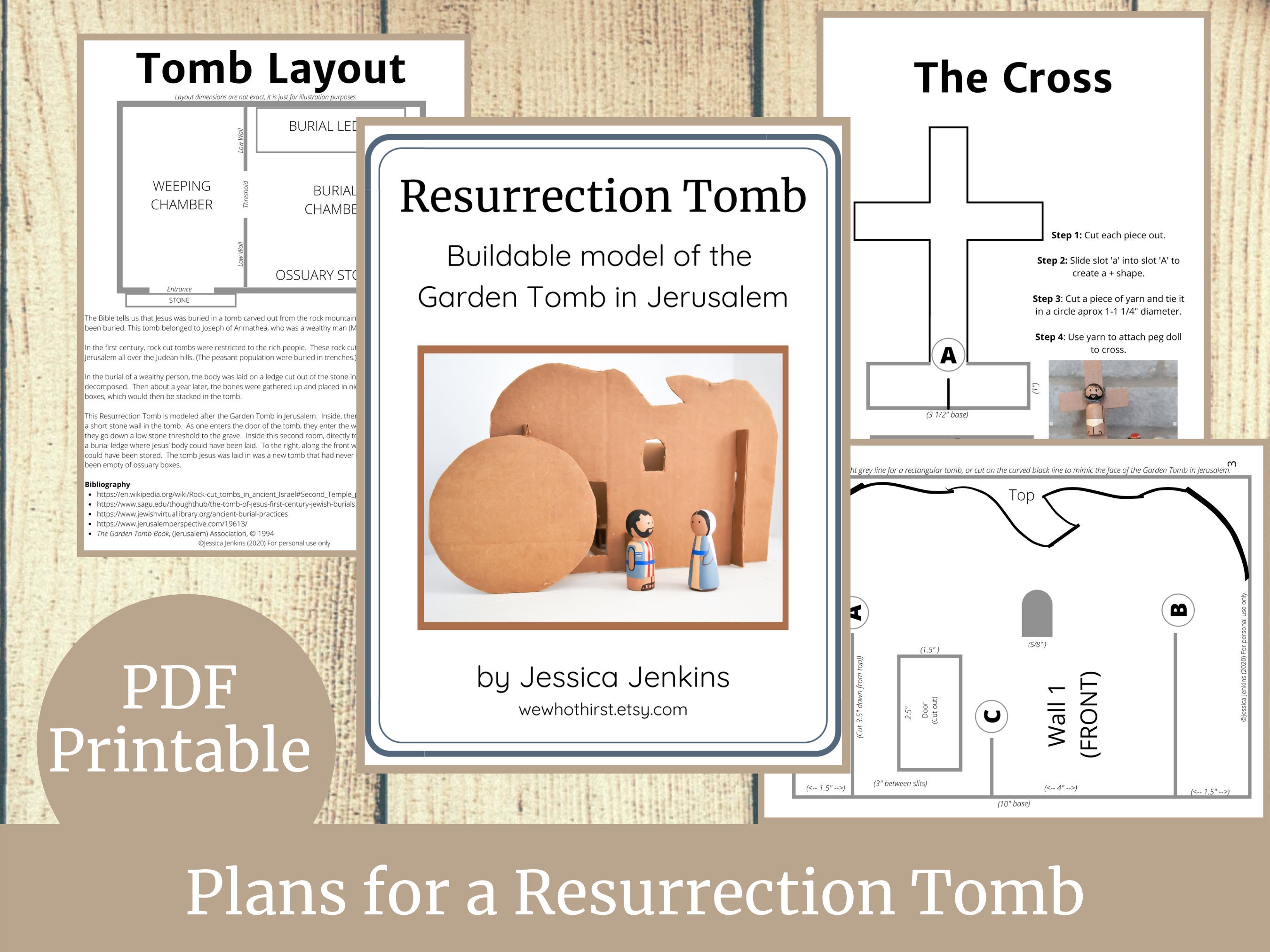 DYI Resurrection Tomb Plans PDF Printable Digital Download - Etsy
