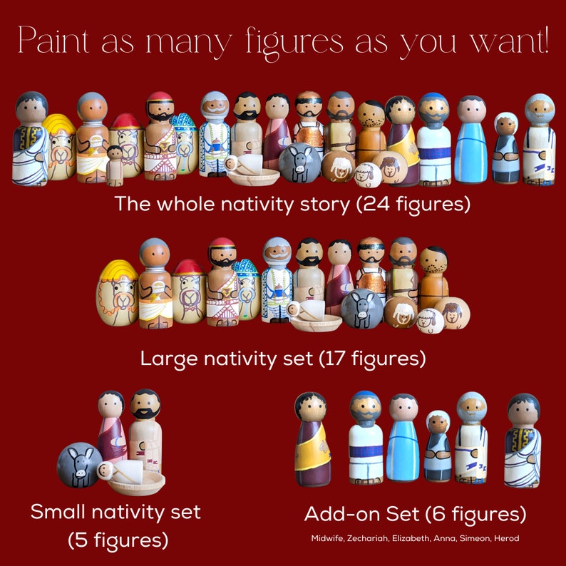DIY Nativity Painting Guide, Historically Accurate Nativity, Christmas ...