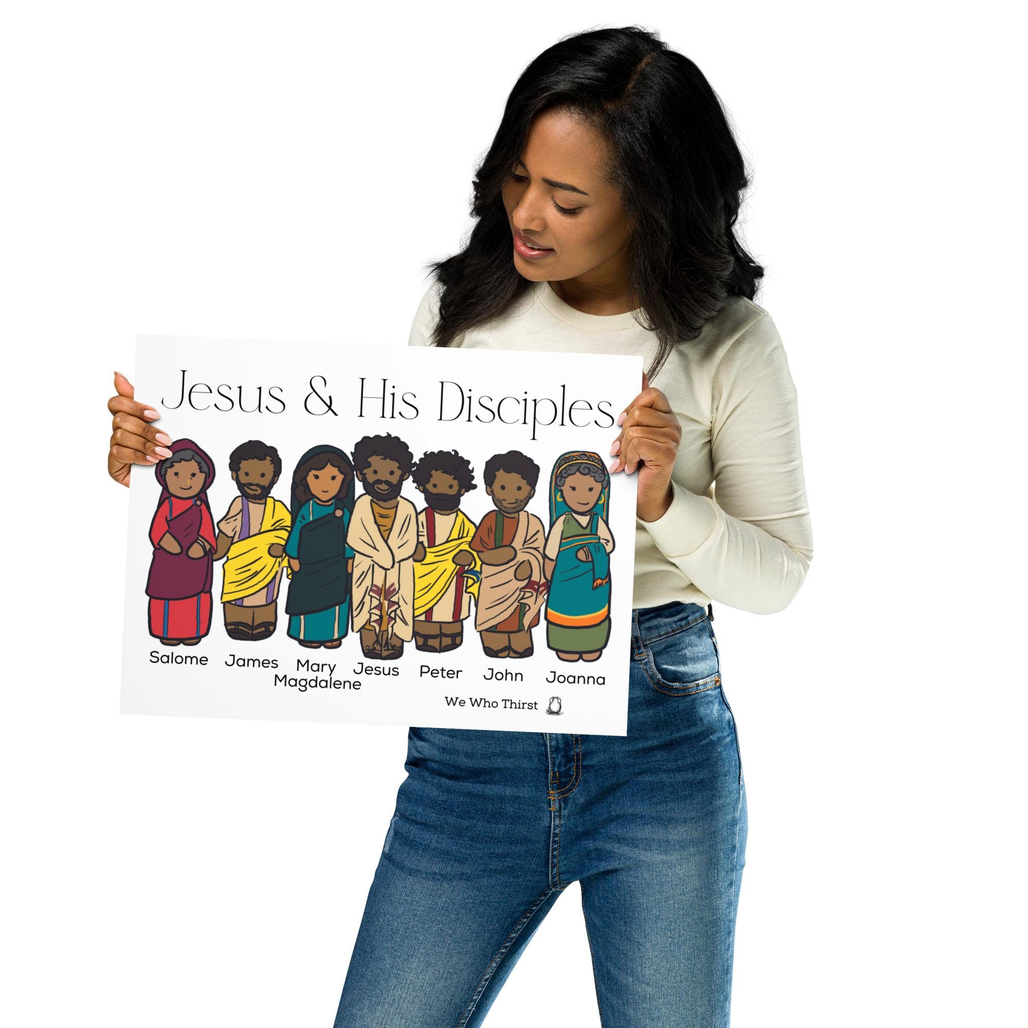 Jesus & His Disciples Poster, Jesus's Disciples, Sunday School Poster ...