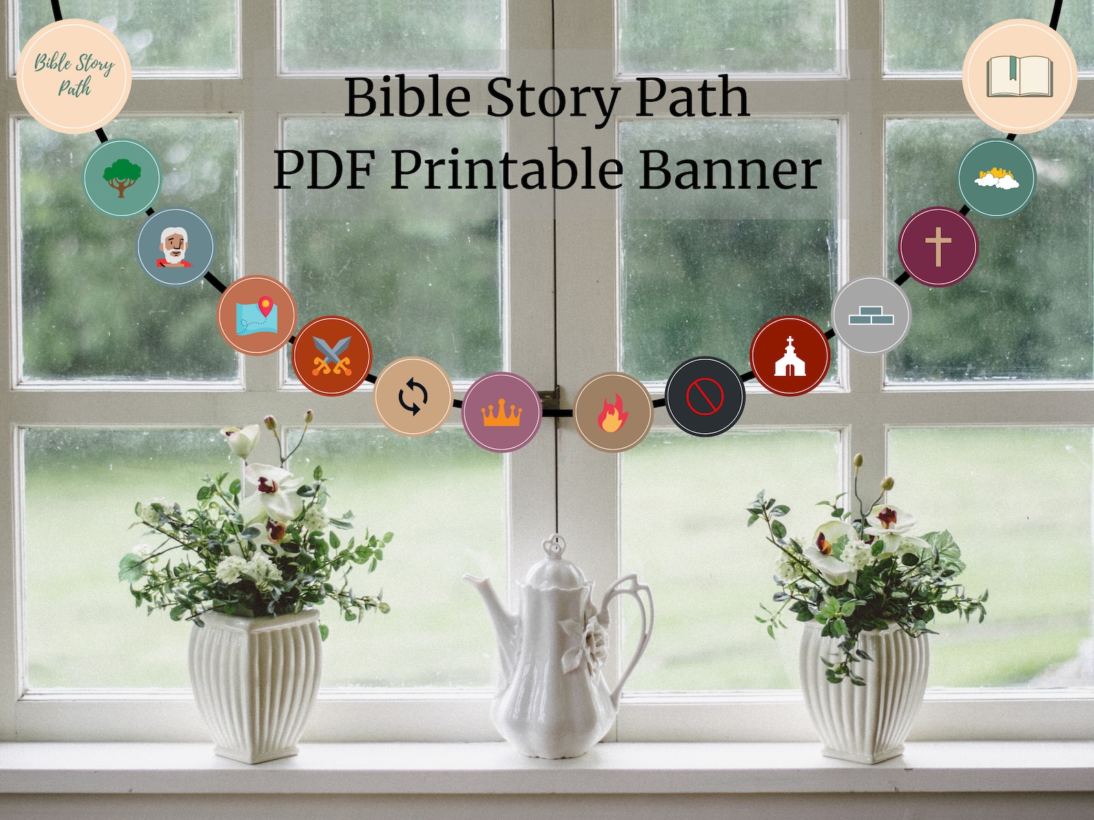 Bible Banner, Bible Story Path Banner Garland, God's Big Story ...