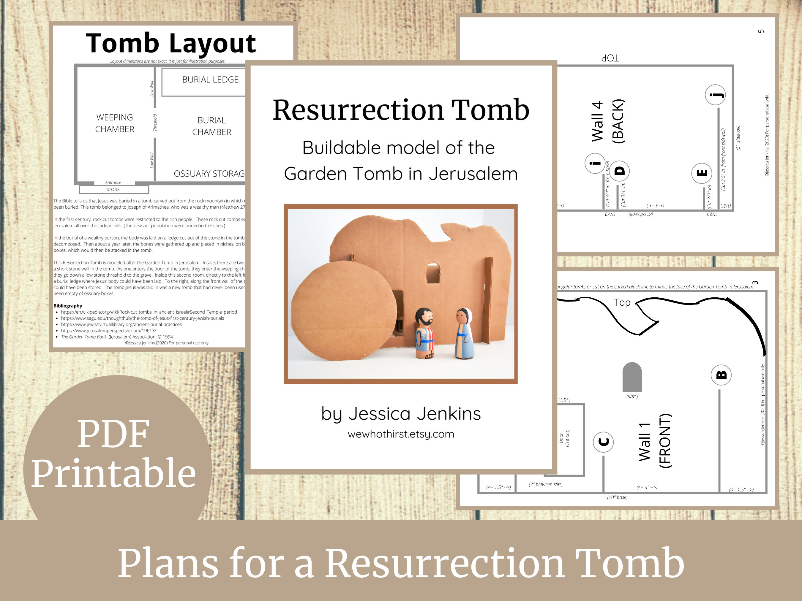 DYI Resurrection Tomb Plans PDF Printable Digital Download | Etsy