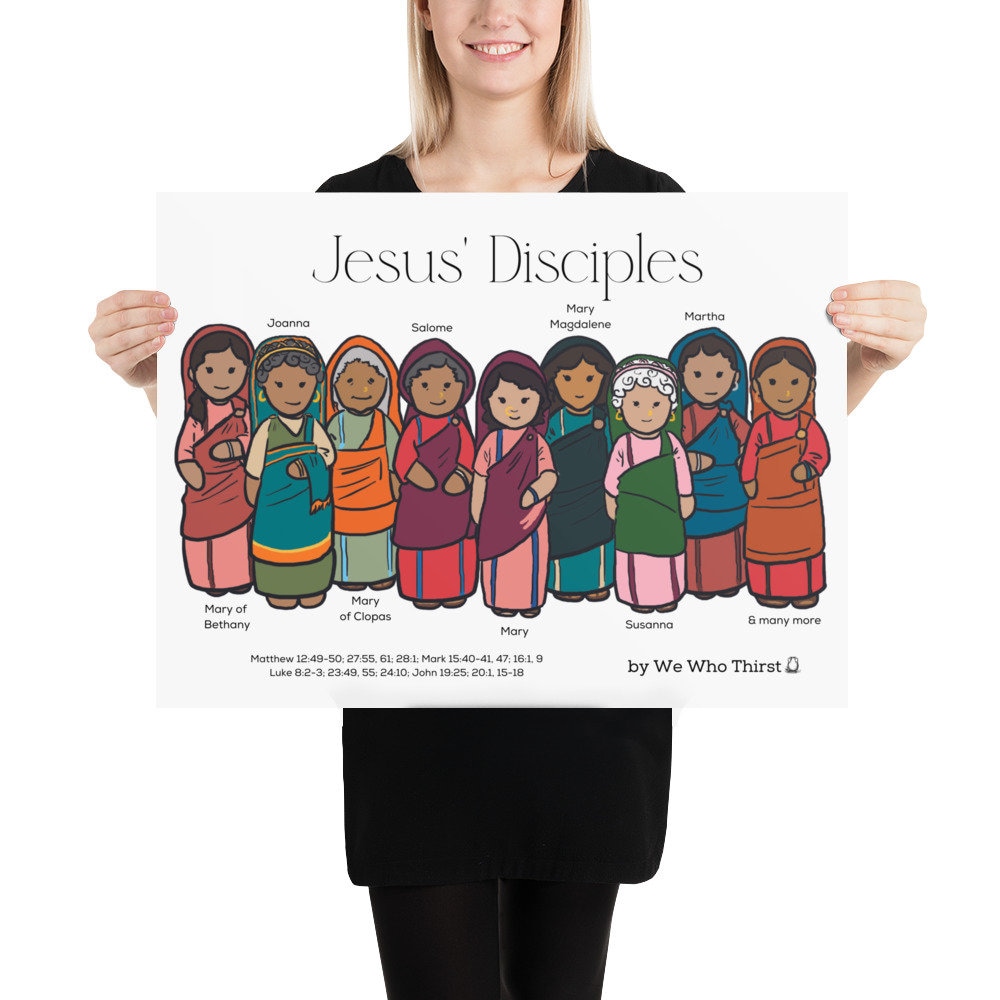 Female Disciples Poster, Historically Accurate Women of the Bible ...