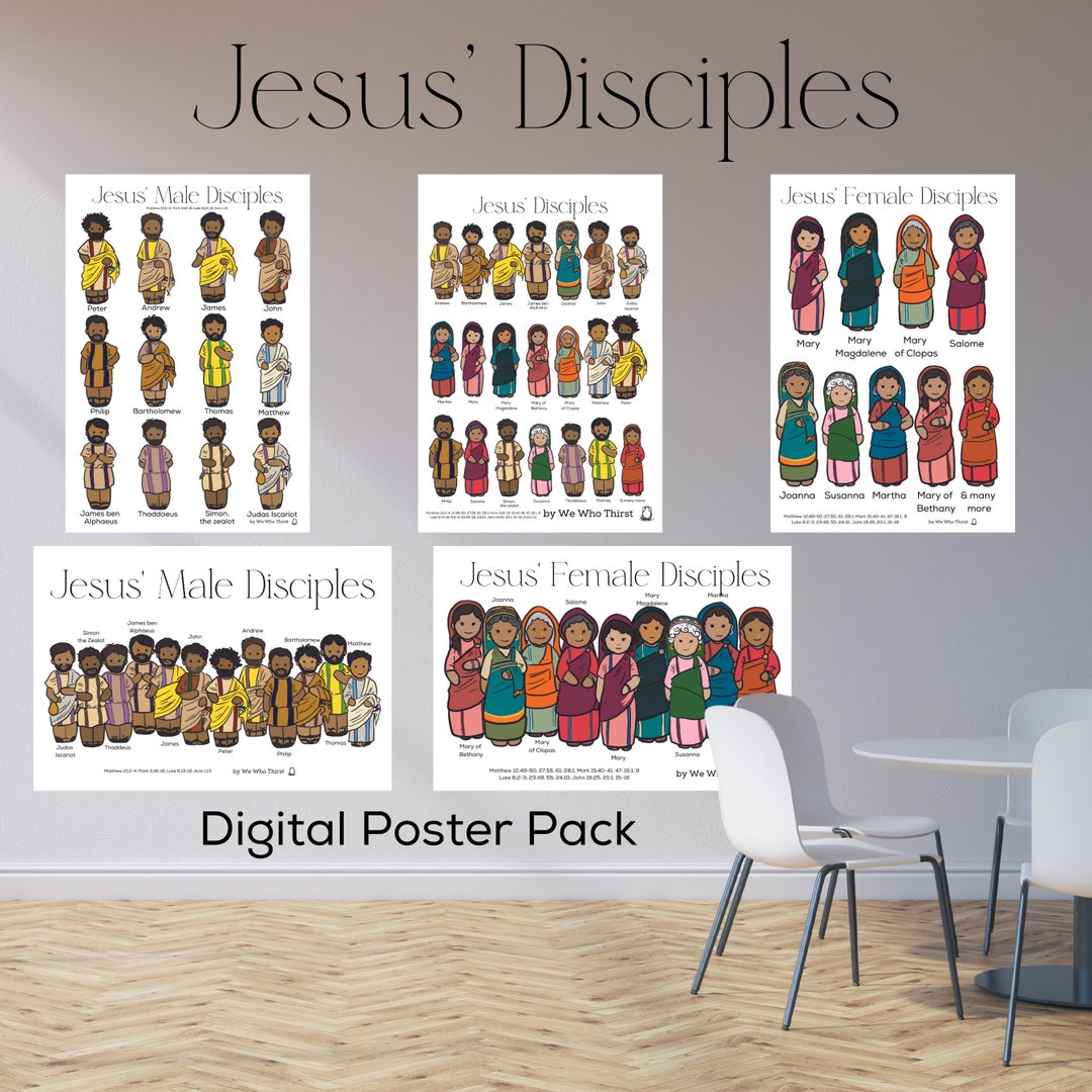 Jesus' Disciples Posters, Digital Poster Pack, Female Disciples, Women ...