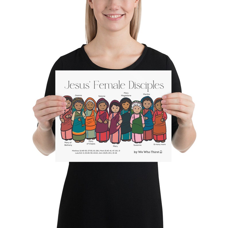 Female Disciples Poster, Historically Accurate Women of the Bible ...