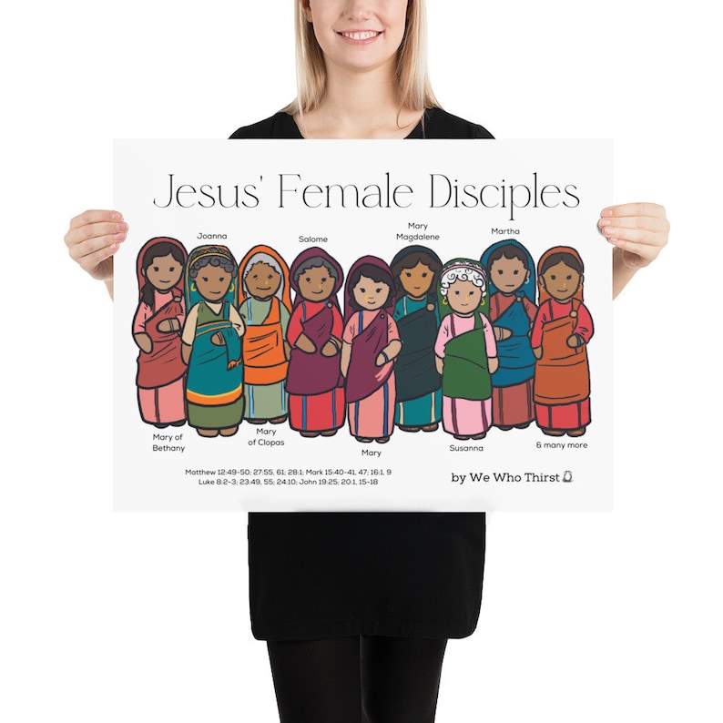 Female Disciples Poster, Historically Accurate Women of the Bible ...