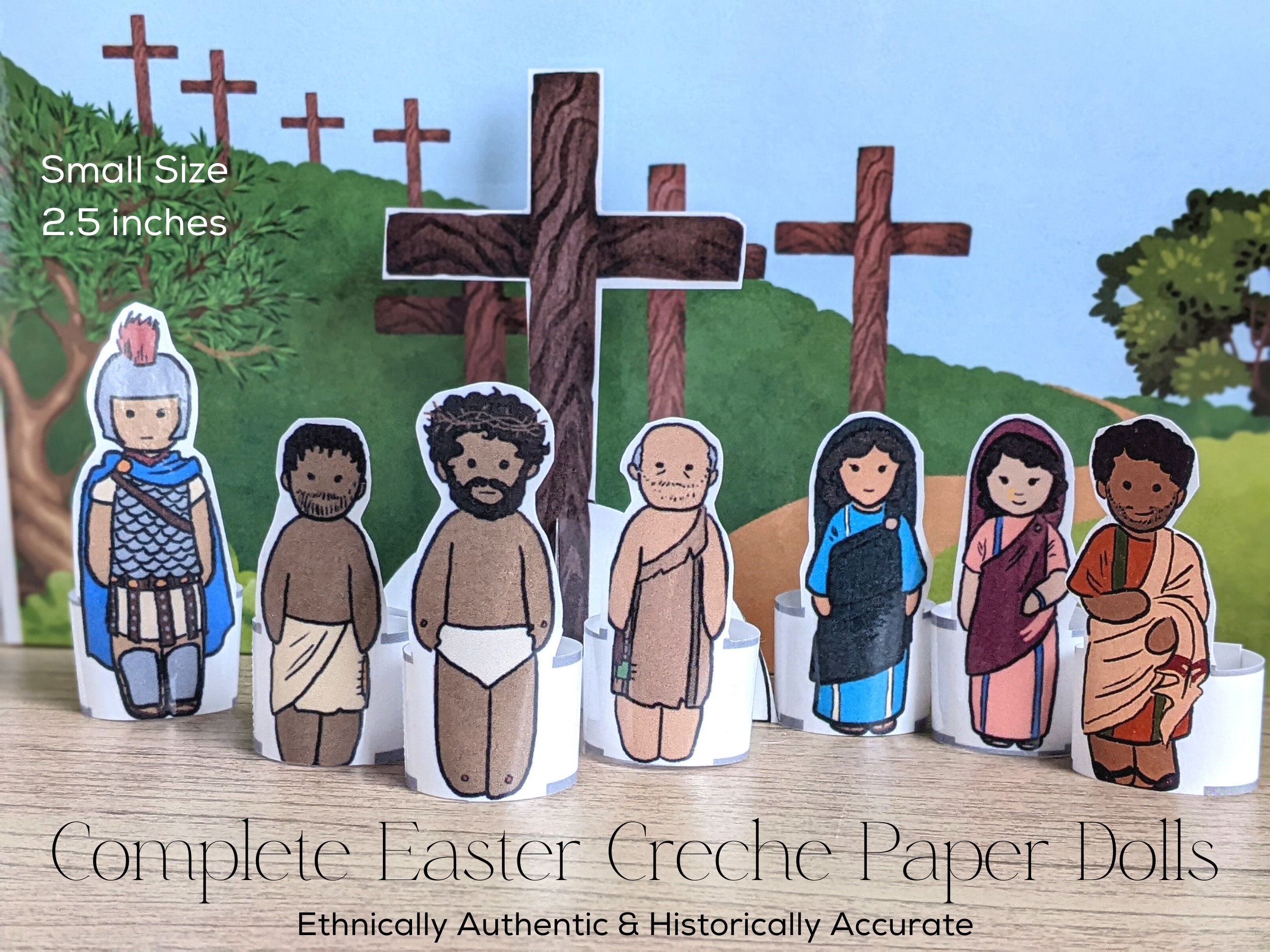 Historically Accurate Easter Creche Paper Dolls, Resurrection ...