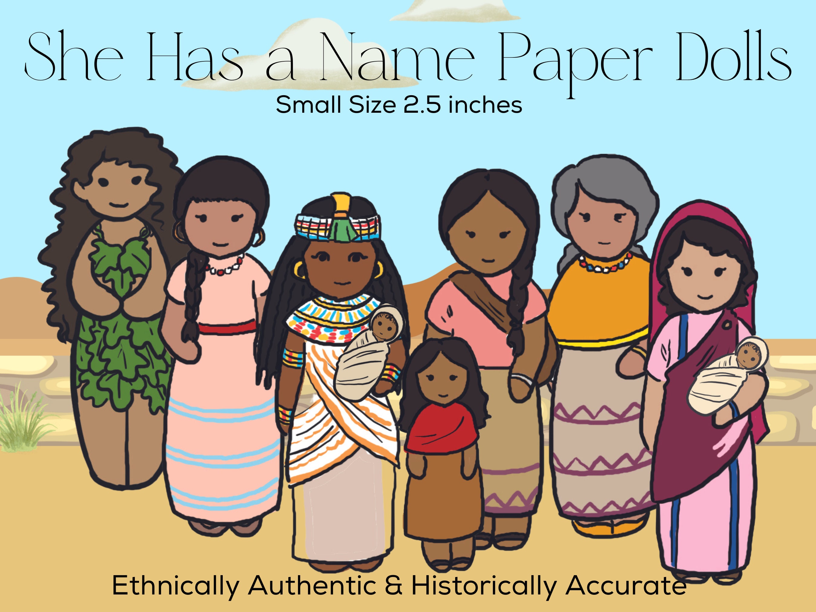 She Has a Name Paper Dolls (small), Exodus Paper Dolls, Women of the ...