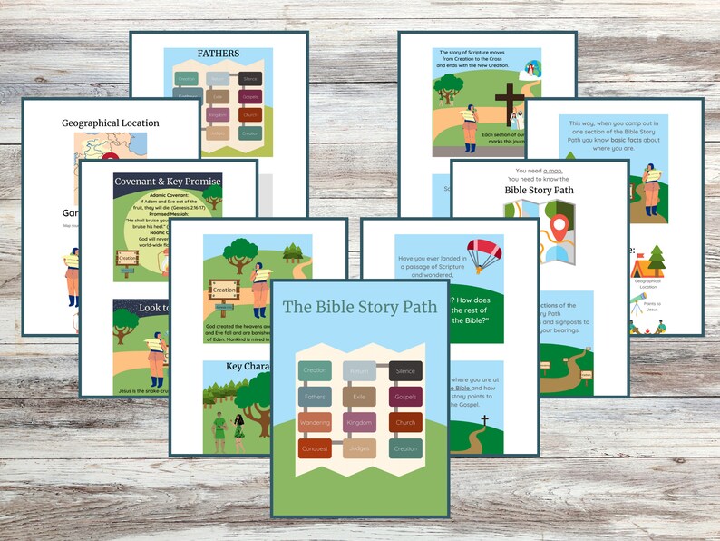 Bible Story Path Slides, God's Big Story, Sunday School, Bible Summary ...