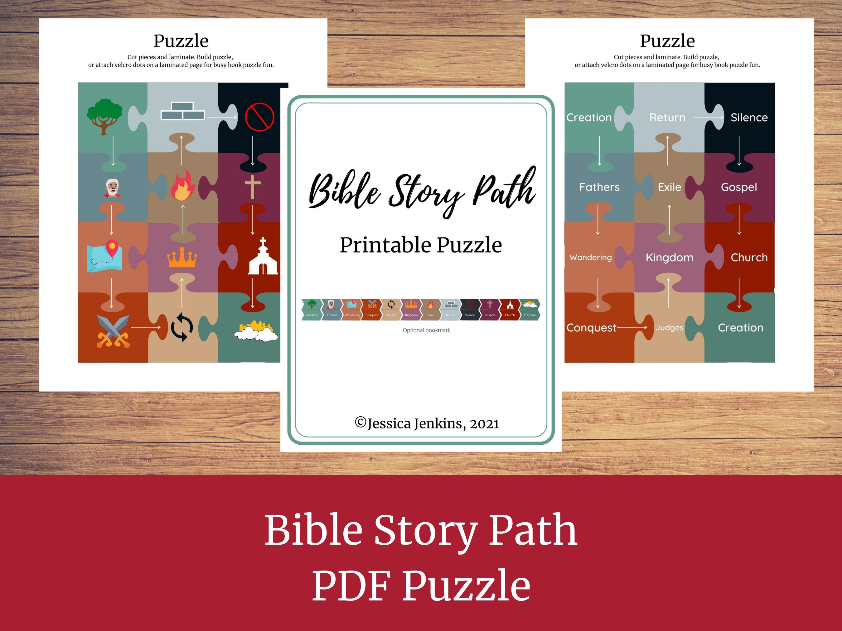 Bible Puzzle, Bible Story Path, Bible Busy Book, God's Big Story ...