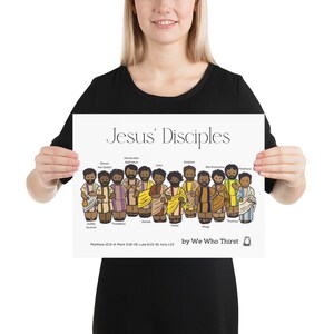 12 Disciples Poster, Historically Accurate, Twelve Apostles, Jesus ...