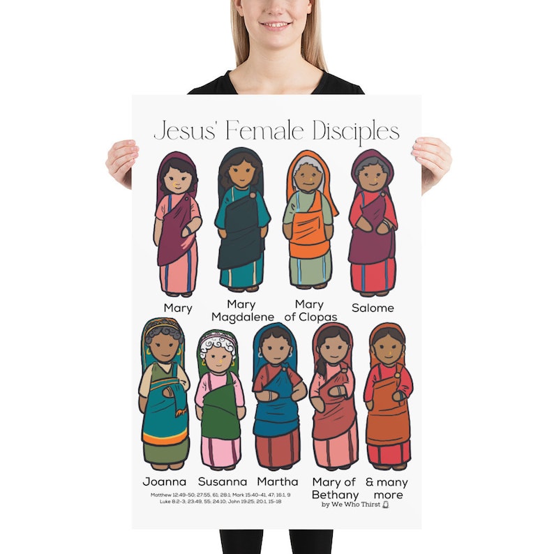 Female Disciples Poster, Women of the Bible, Holy Women, Sunday School ...