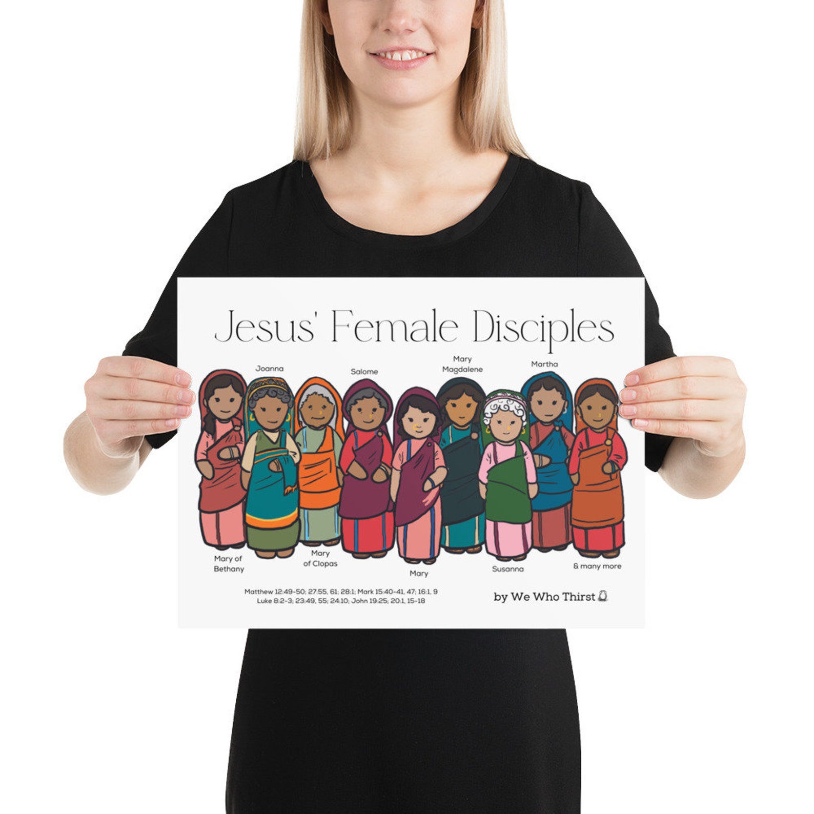 Female Disciples Poster, Historically Accurate Women of the Bible ...