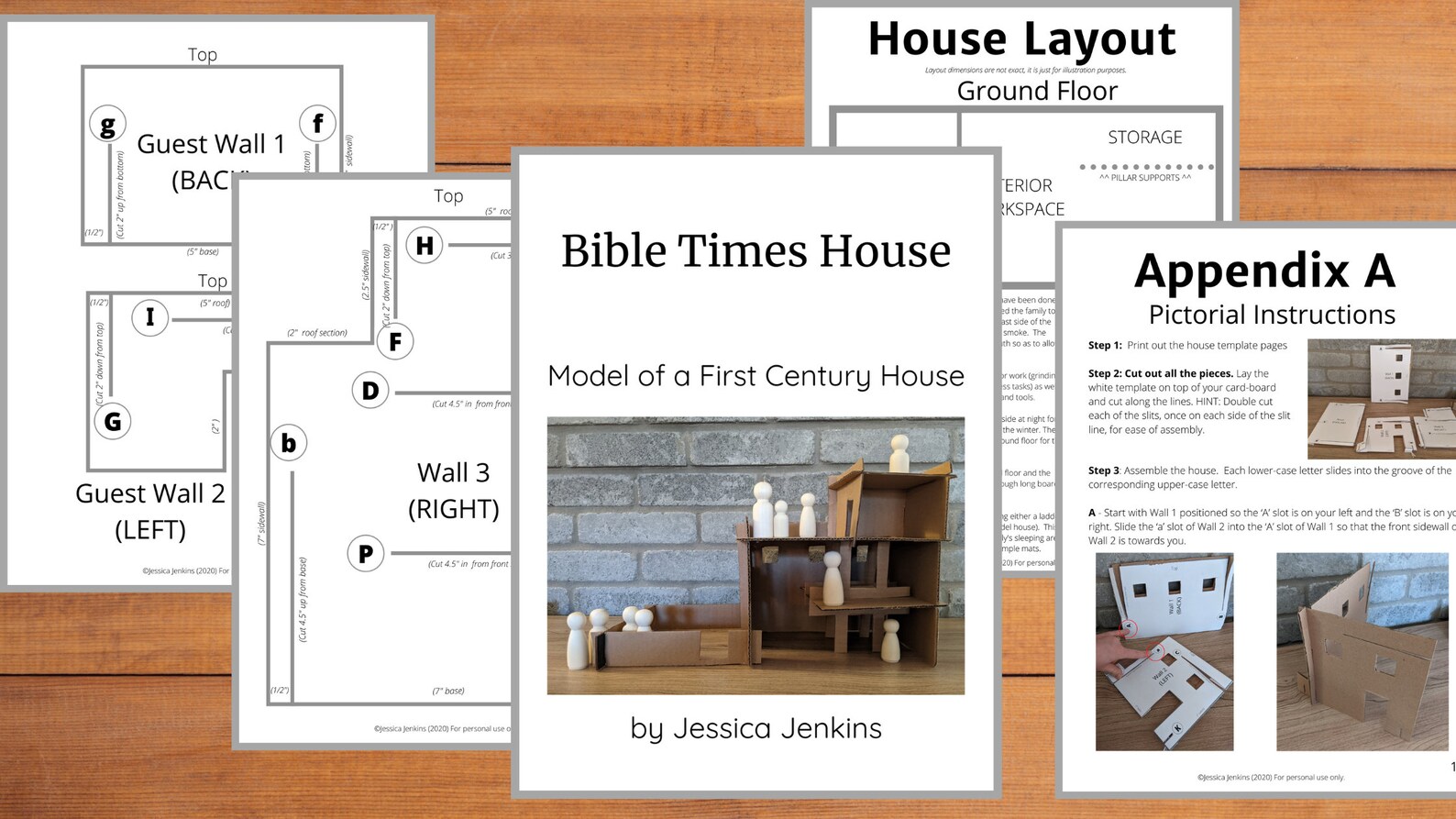 Historical Nativity House PLANS, 1st Century House Plans, Doll House ...