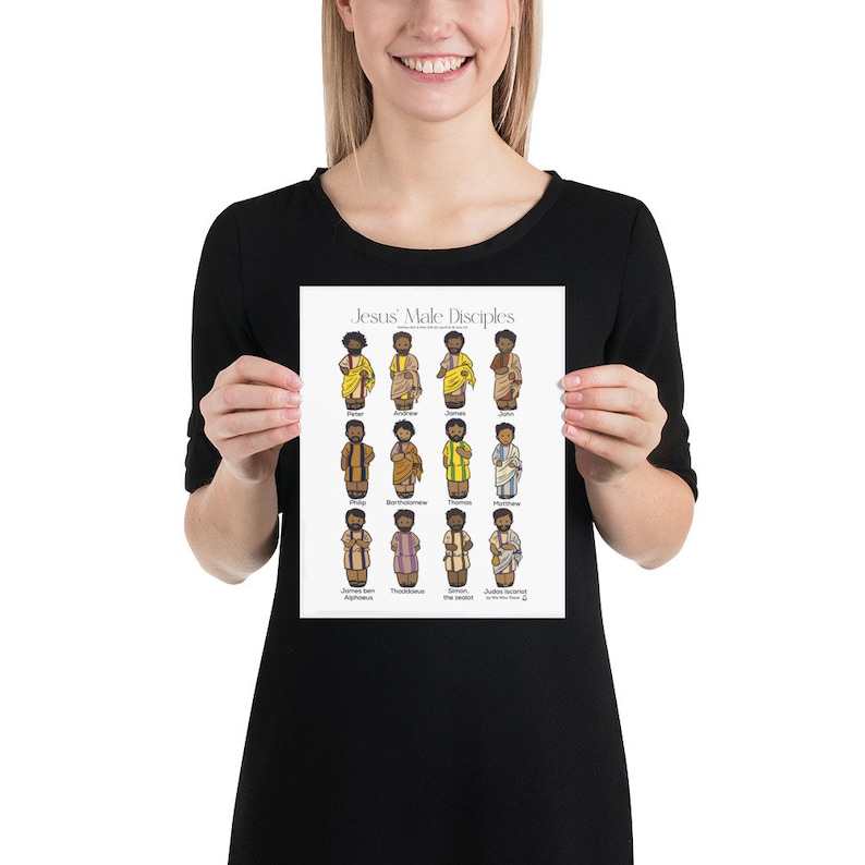 Twelve Disciples Poster, 12 Apostles, Historically Accurate, Jesus ...