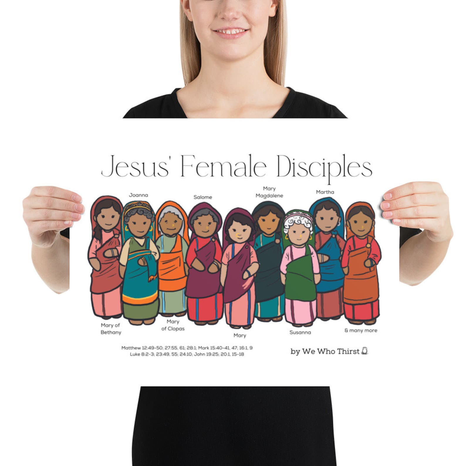 Female Disciples Poster, Historically Accurate Women of the Bible ...