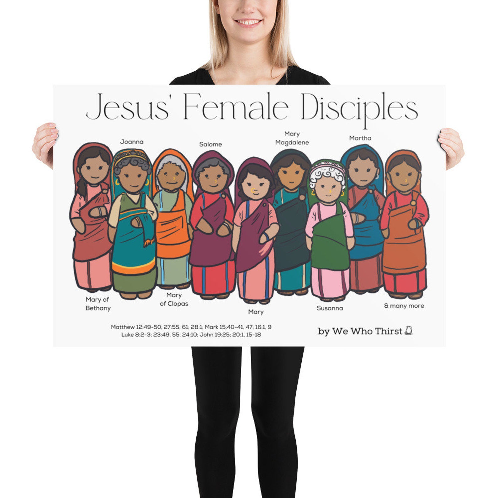 Female Disciples Poster, Historically Accurate Women of the Bible ...