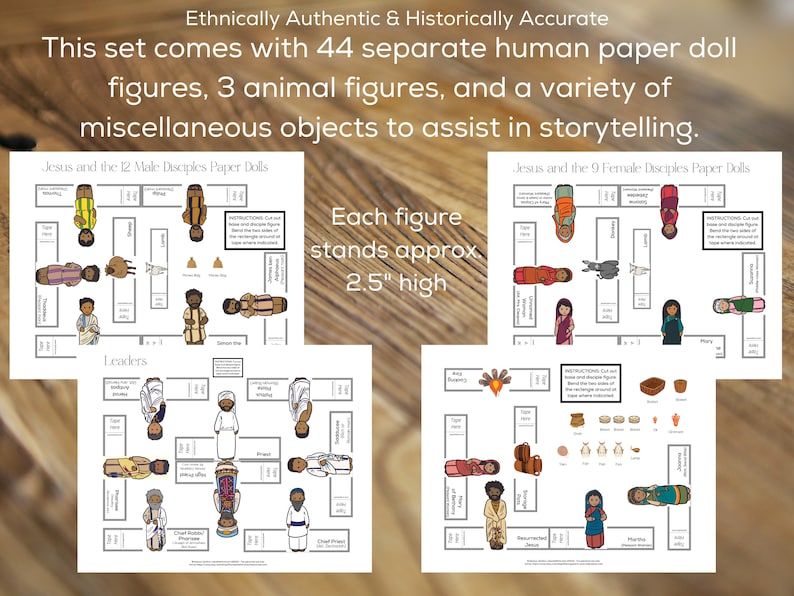 Historically Accurate Easter Creche Paper Dolls, Resurrection ...