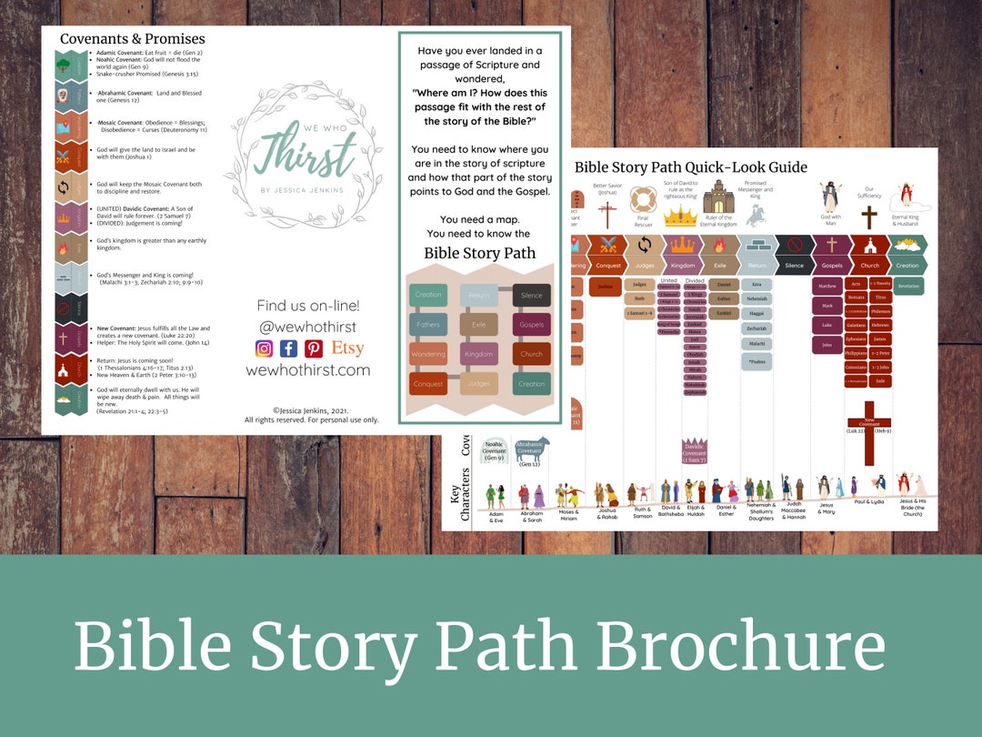 Bible Story Path Brochure, God's Big Story, Sunday School, Bible Insert ...