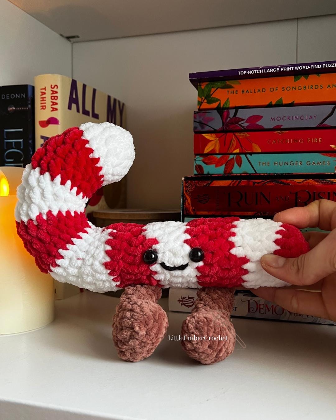 Amigurumi Crochet Jellycat Candy Cane Plushie Toy Christmas Gift - Etsy