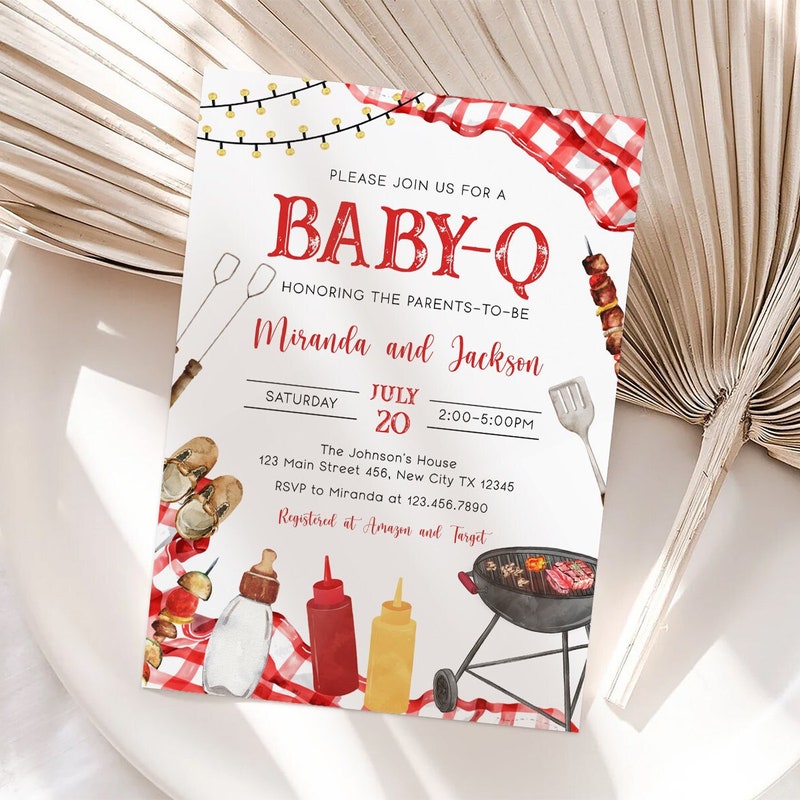 Bbq Baby Shower Invitation - Etsy