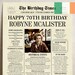 70th Birthday NEWSPAPER, 70th Birthday Ireland, 70th Birthday Gift for ...