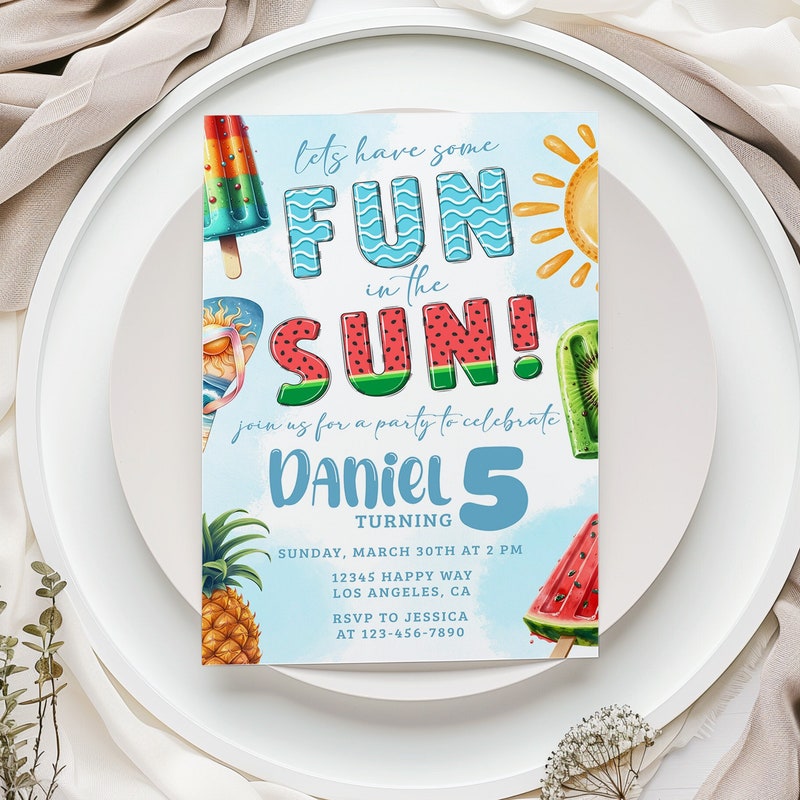 Summer Invitations - Etsy