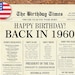 63rd Birthday Party Sign 63rd Birthday Newspaper Poster 63 - Etsy