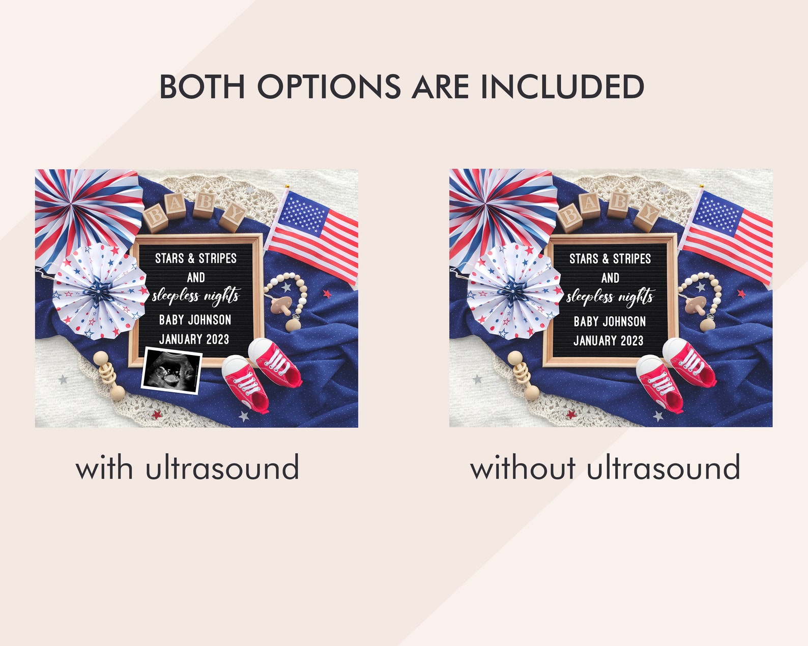4th of July Pregnancy Announcement for Social Media Patriotic - Etsy
