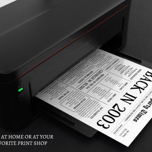 2003 20th Birthday Back in 2003 Last Minute Gift Fun Facts 2003 20th ...