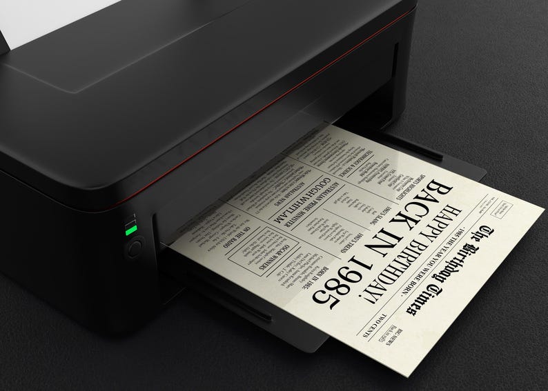 1985 Birthday Newspaper Poster: 40th Birthday Gift (digital Download ...