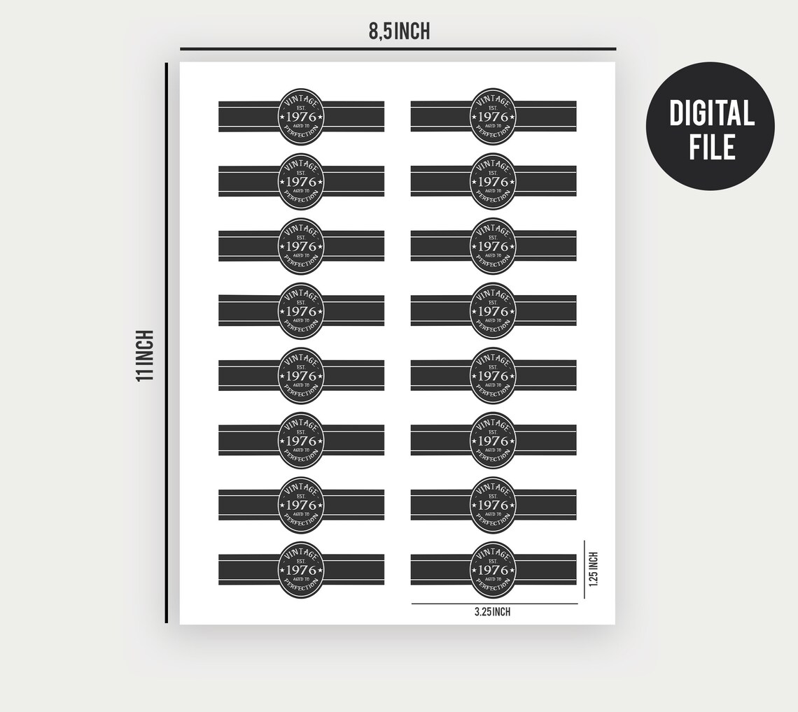 Cigar Labels Personalized Birthday Cigar Band Vintage Aged to - Etsy