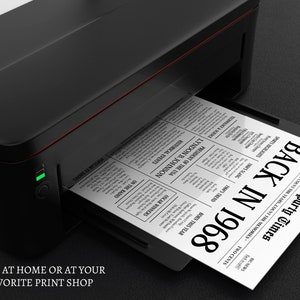 1968 55th Birthday Back in 1968 Last Minute Gift Fun Facts 1968 55th ...