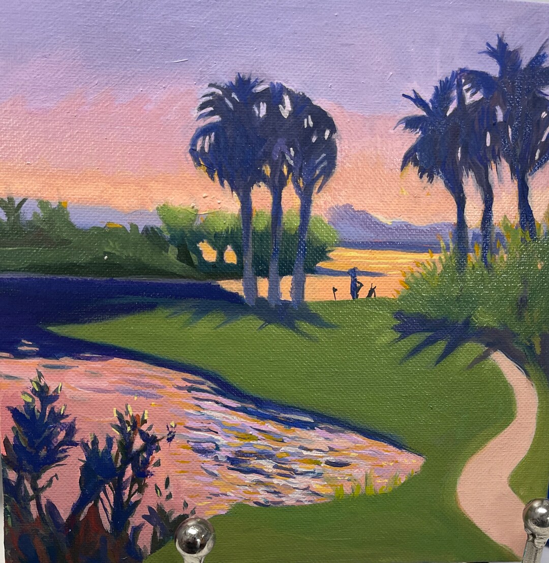 Jupiter Island Golf Club - Oil - 8x8 - Etsy