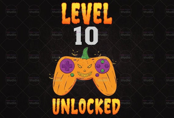 Level 10 Unlocked Birthday Png 10th Birthday Boy Gamer Png - Etsy