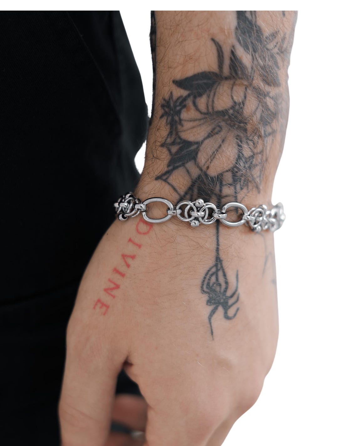 Divine Binding | Edgy Chain Bracelet | Intricate Stainless Steel ...