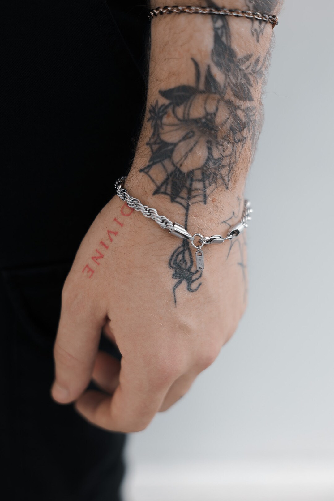 Stainless Steel Rope Bracelet | Minimalist Chain Jewelry | Unisex Alt ...