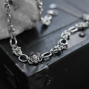 Divine Binding | Stainless Steel Chain Necklace | Unisex Intricate Alt ...
