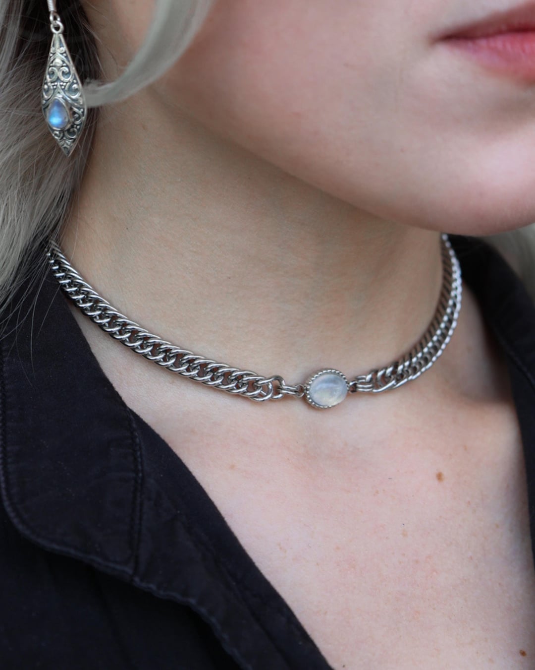 Crystal Bind Choker | Stainless Steel Waterproof Authentic Crystal ...