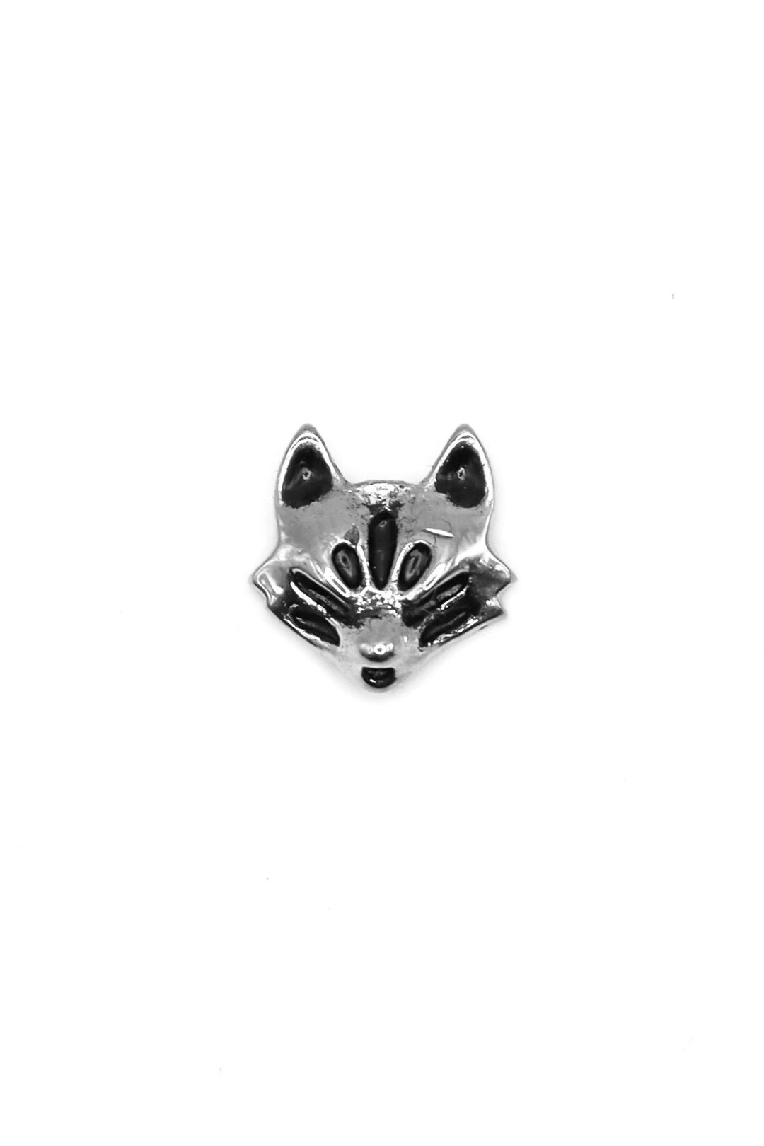 Okami | 16g Wolf Flatback Stud | Stainless Steel Piercing Jewelry ...