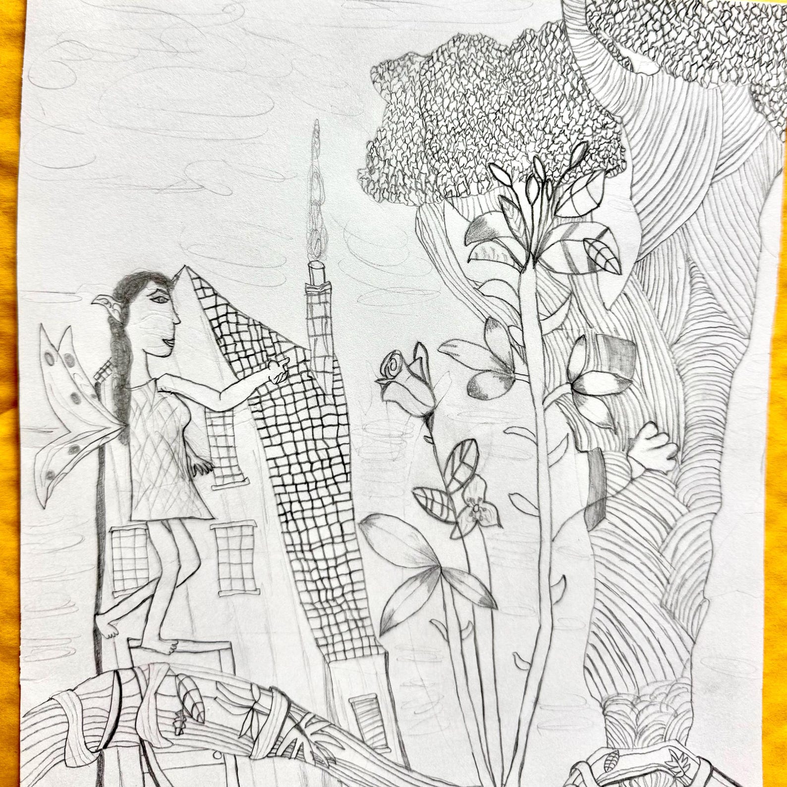 Nature Fairy Fantasy, Fairy Tale Drawing - Etsy