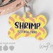 Shrimp Pet Tag, Food Dog Tag, Dachshund Accessories, Fish Cat Tag ...