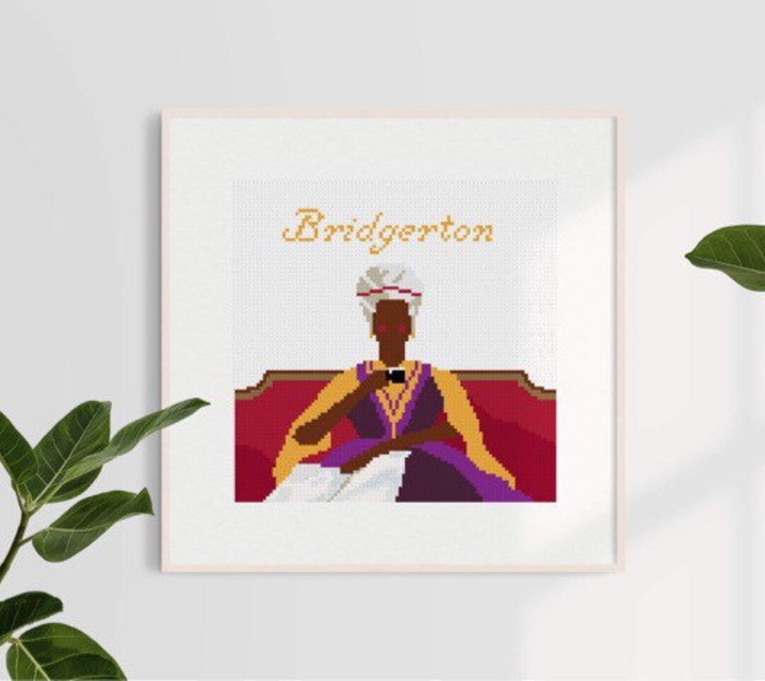 Bridgerton the Queen Cross Stitch Pattern Easy - Etsy