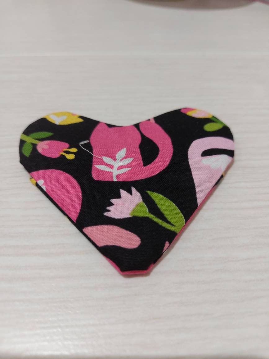 Heart shaped bookmark Fabric heart bookmark corner bookmark - Etsy.de